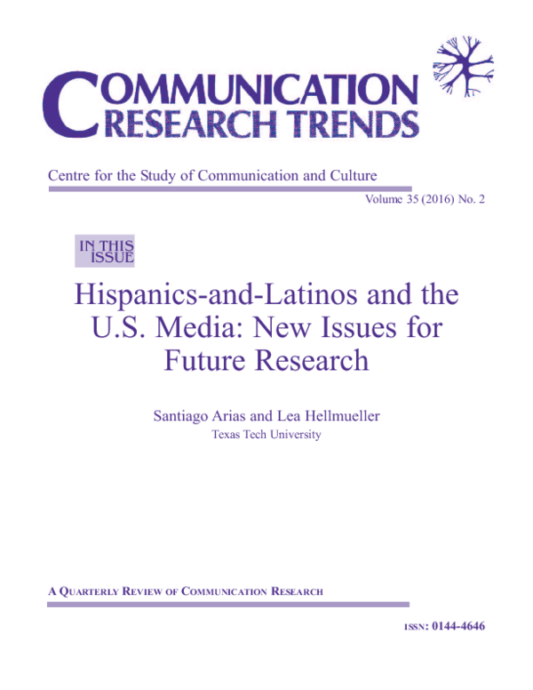 (PDF) Hispanics-and-Latinos and the U.S. Media: New Issues for Future ...