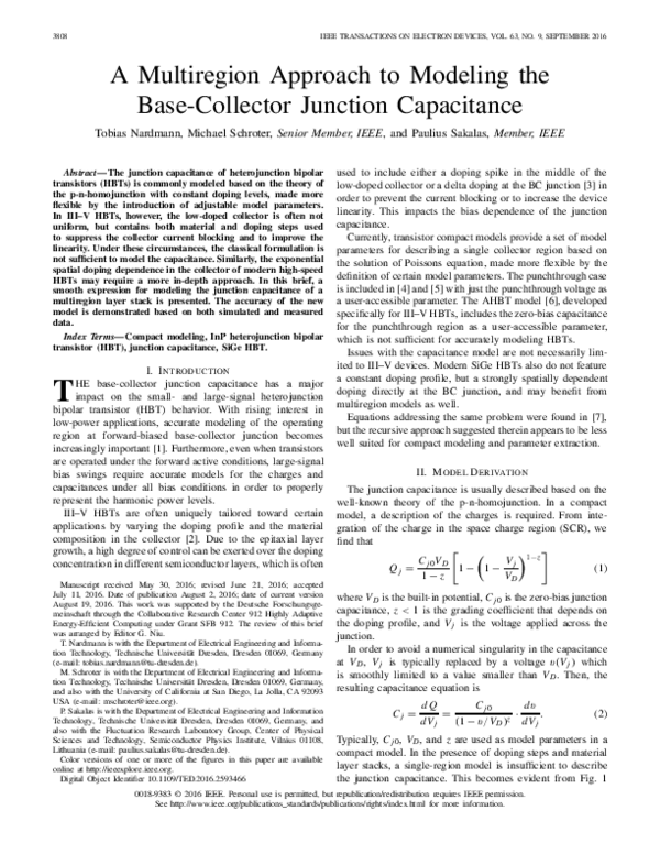 (PDF) A Multiregion Approach to Modeling the Base-Collector Junction ...