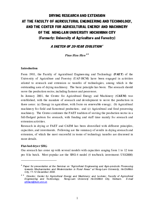 (PDF) A Sketch of 20-YEAR Evolution