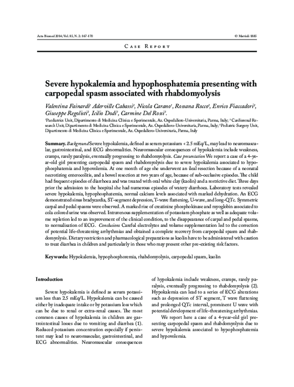 (PDF) Severe hypokalemia and hypophosphatemia presenting with ...