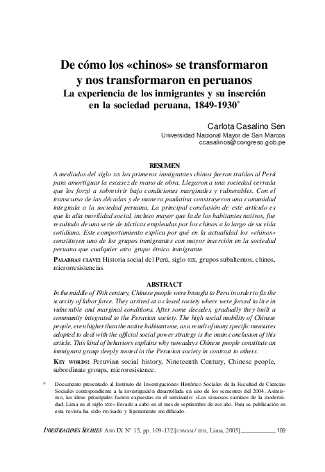 (PDF) De còmo los "Chinos" se transformaron y nos transformaron en ...