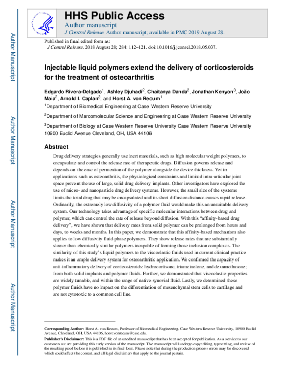 (PDF) Injectable liquid polymers extend the delivery of corticosteroids ...