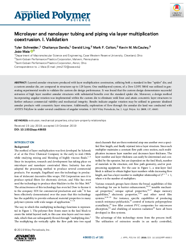 (PDF) Microlayer and nanolayer tubing and piping via layer ...