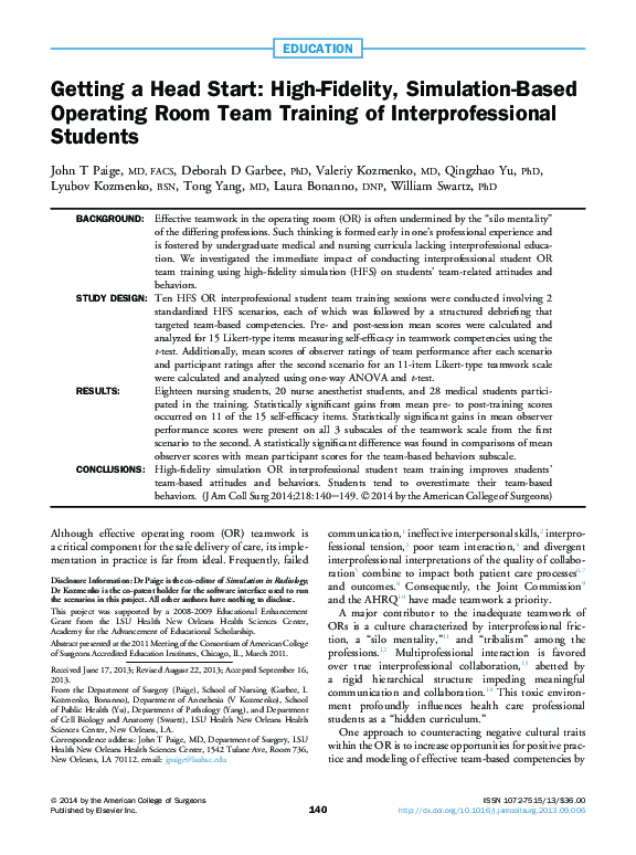 (PDF) Getting a Head Start: High-Fidelity, Simulation-Based Operating ...