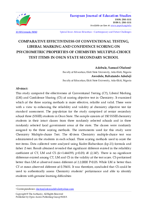 (PDF) Comparative Effectiveness of Conventional Testing, Liberal ...