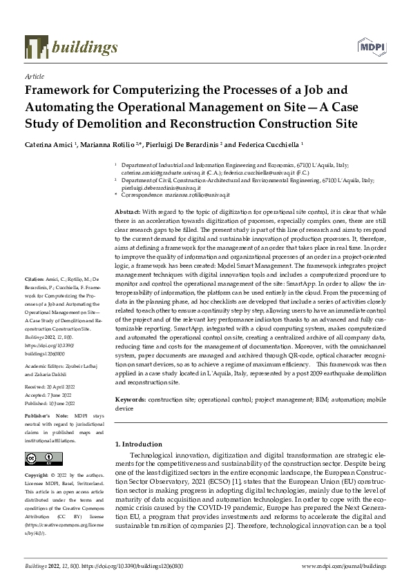 (PDF) Framework for Computerizing the Processes of a Job and Automating ...