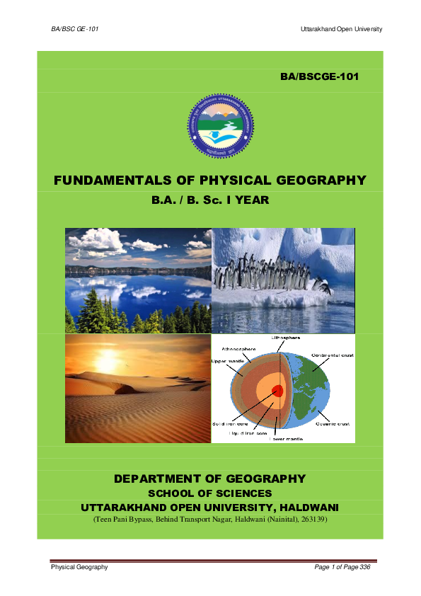 (PDF) FUNDAMENTALS OF PHYSICAL GEOGRAPHY