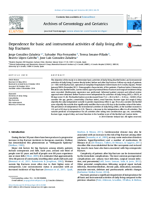 (PDF) Dependence for basic and instrumental activities of daily living ...