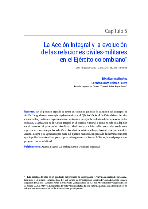 (PDF) Capítulo 5. La Acción Integral y la evolución de las relaciones ...