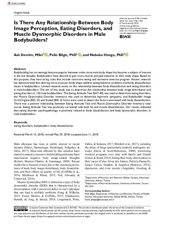 (PDF) Is There Any Relationship Between Body Image Perception, Eating ...