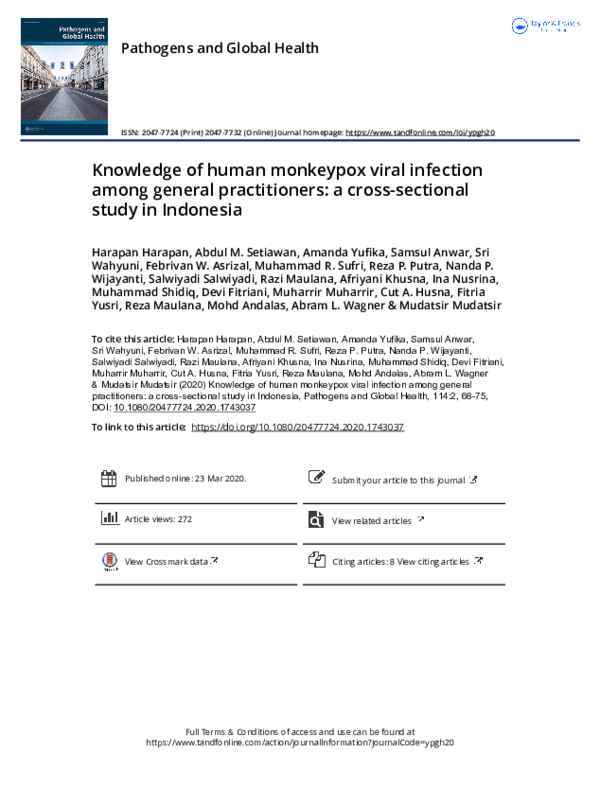 (PDF) Knowledge of human monkeypox viral infection among general ...