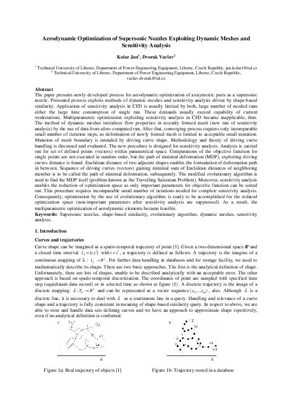 (PDF) Aerodynamic Optimization of Supersonic Nozzles Exploiting Dynamic Meshes and Sensitivity ...