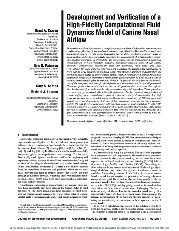 Pdf Development And Verification Of A High Fidelity Computational