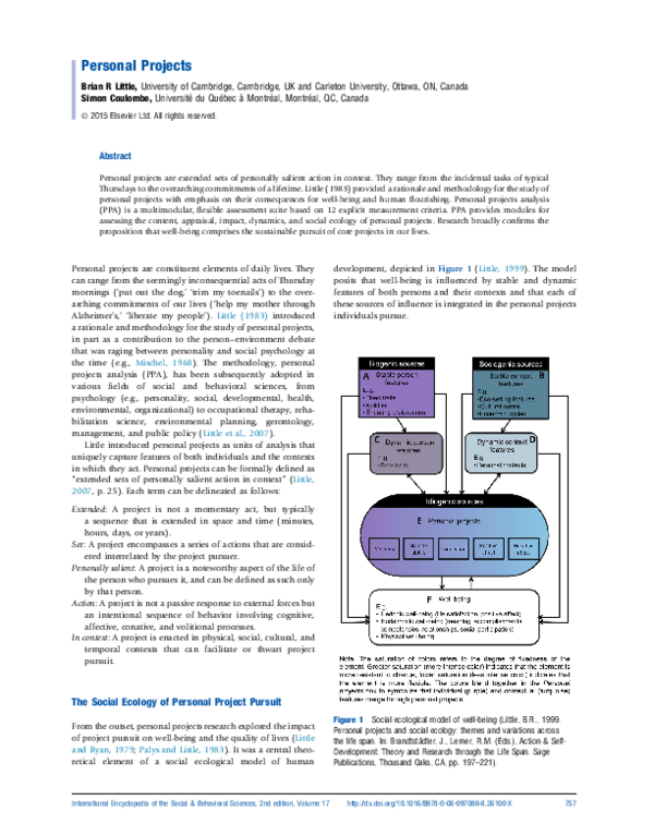 (PDF) Personal Projects