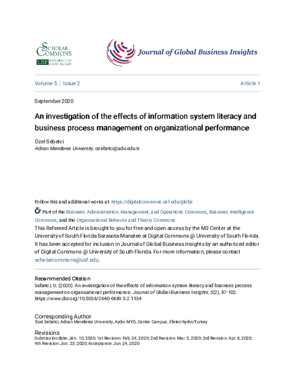 (PDF) An investigation of the effects of information system literacy ...