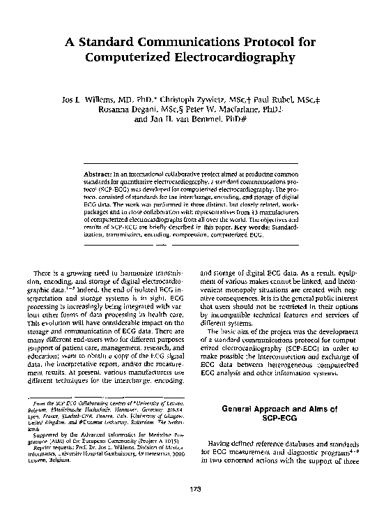 (PDF) A standard communications protocol for computerized ...