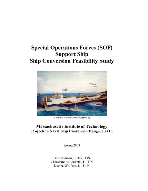 (PDF) Special Operations Forces (SOF) Support Ship. Ship Conversion ...