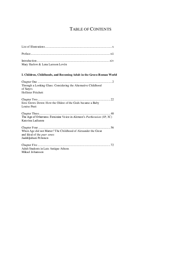 (PDF) The Age of Otherness: Feminine Voice in Alcman’s Partheneion (1P, 3C)