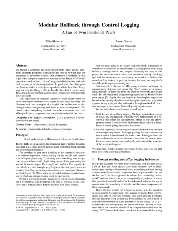 (PDF) A practical method for LR and LL syntactic error diagnosis and recovery