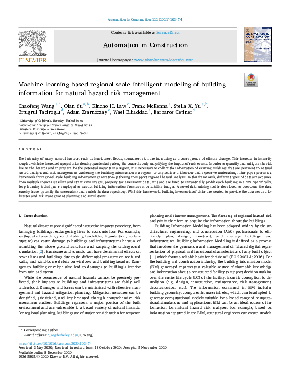 Pdf Machine Learning Based Regional Scale Intelligent Modeling Of