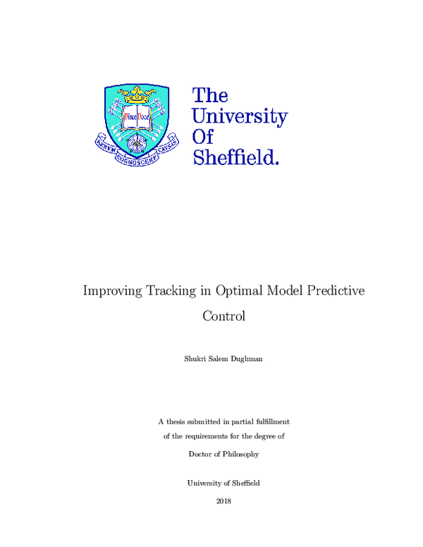 (PDF) Improving tracking in optimal model predictive control