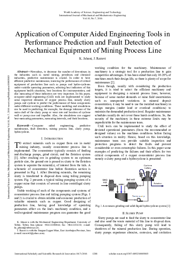 (PDF) Application of Computer Aided Engineering Tools in Performance ...