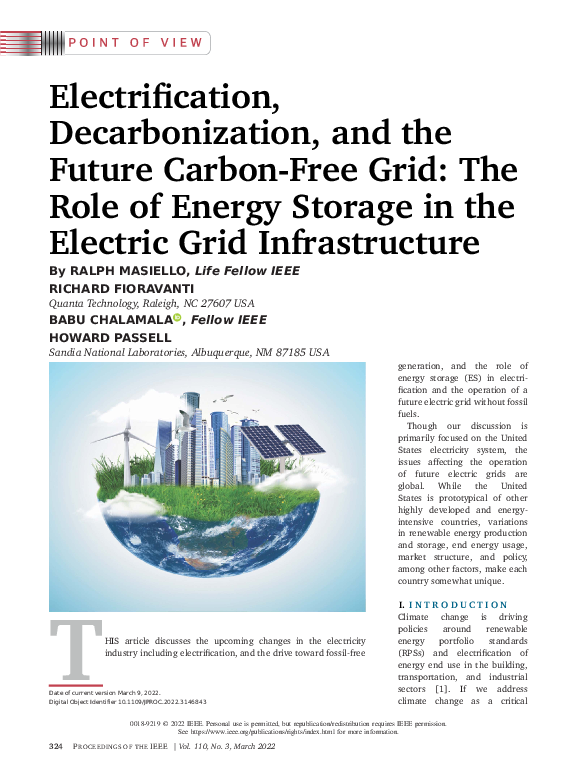 (PDF) Electrification, decarbonization, and the future carbon-free grid ...