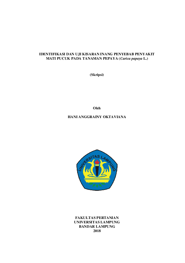 (PDF) IDENTIFIKASI DAN UJI KISARAN INANG PENYEBAB PENYAKIT MATI PUCUK ...