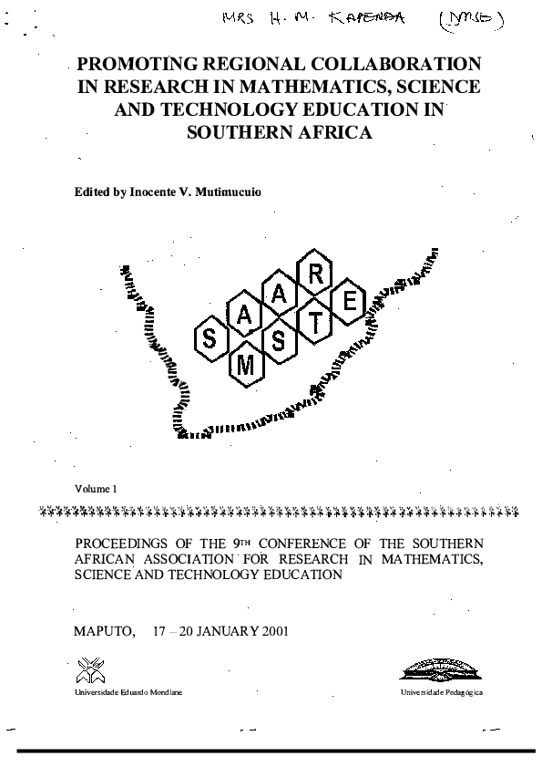 (PDF) Promoting Regional Collaboration in Research in Mathematics ...