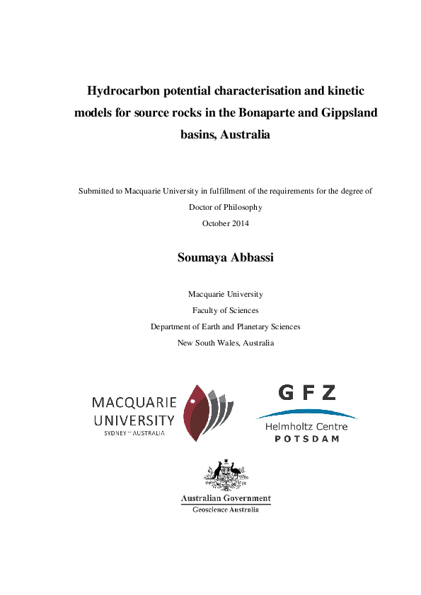 (PDF) Hydrocarbon potential characterisation and kinetic models for ...