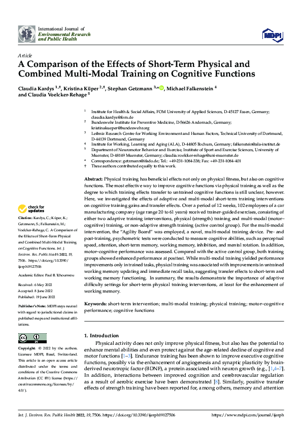 (PDF) A Comparison of the Effects of Short-Term Physical and Combined Multi-Modal Training on ...