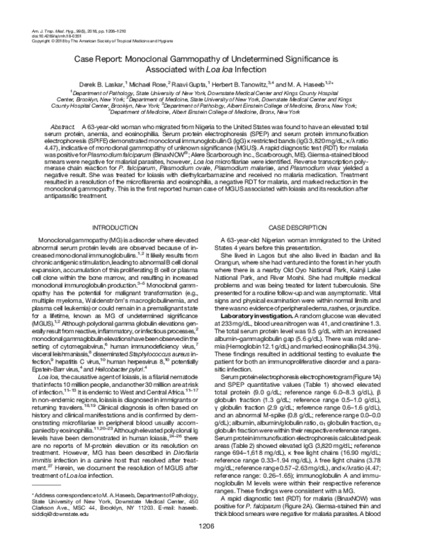(PDF) Case Report: Monoclonal Gammopathy of Undetermined Significance ...