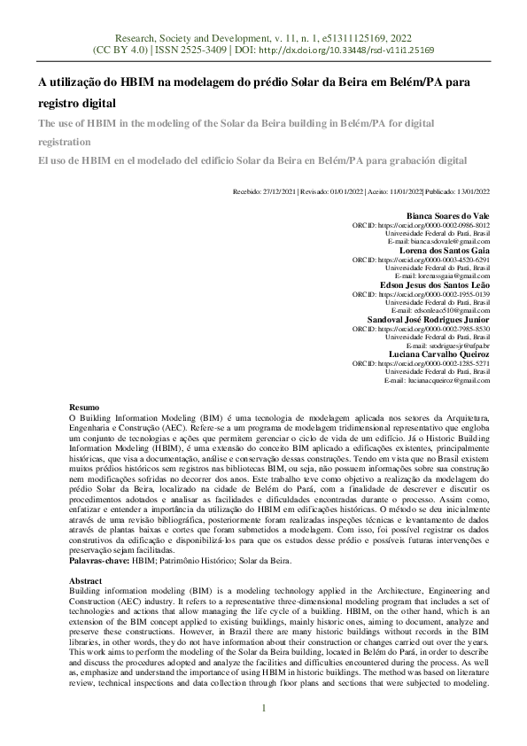 (PDF) A utilização do HBIM na modelagem do prédio Solar da Beira em ...