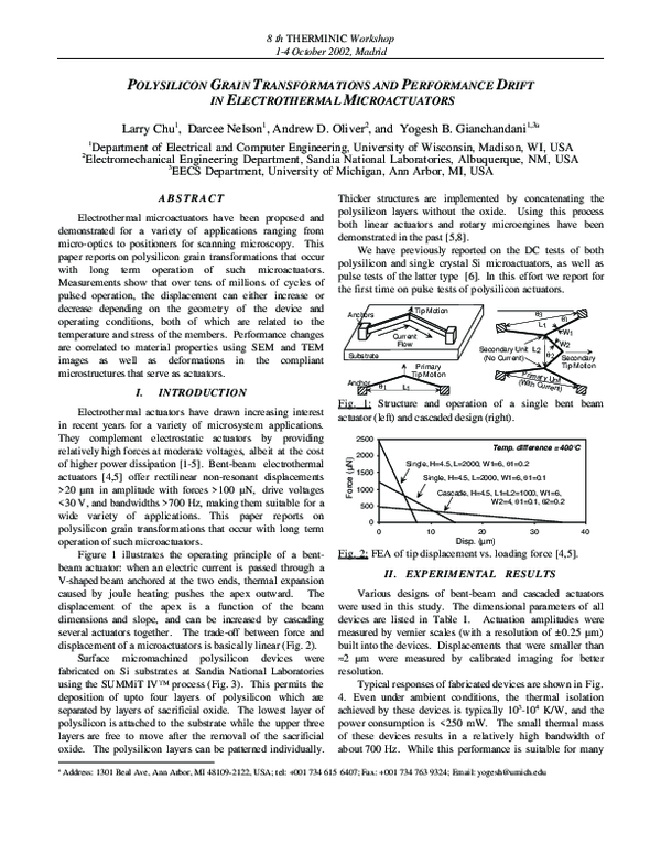 (PDF) Polysilicon grain transformations and performance drift in ...
