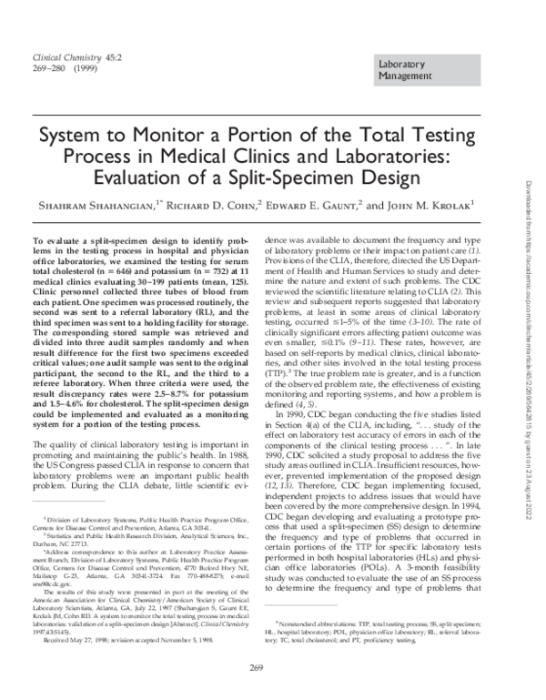 (PDF) System to Monitor a Portion of the Total Testing Process in ...