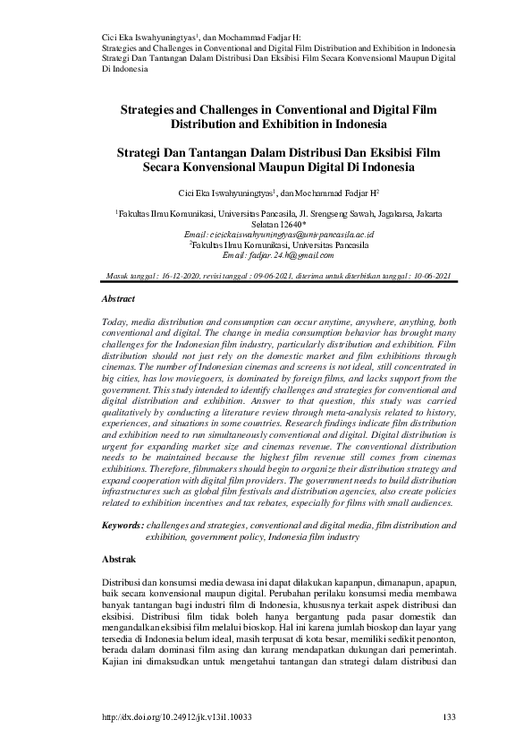 (PDF) Strategies and Challenges in Conventional and Digital Film ...