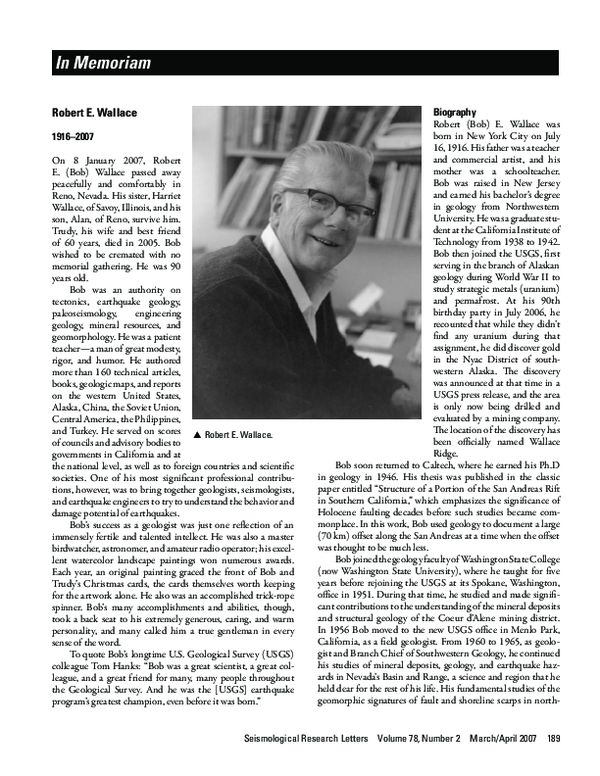 (PDF) Robert E. Wallace