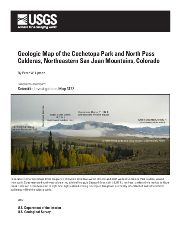 (PDF) Geologic map of the Cochetopa Park and North Pass Calderas ...