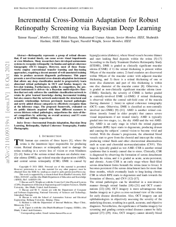 (PDF) Incremental Cross-Domain Adaptation for Robust Retinopathy Screening via Bayesian Deep ...