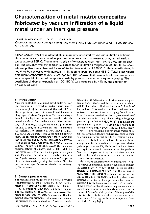 (PDF) Characterization of metal-matrix composites fabricated by vacuum ...