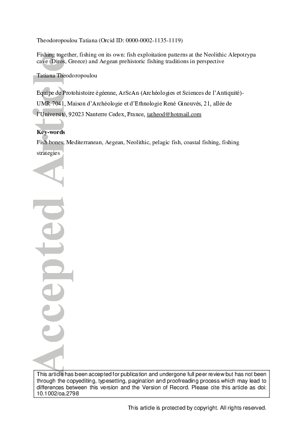 (PDF) Fishing together, fishing on its own: Fish exploitation patterns ...