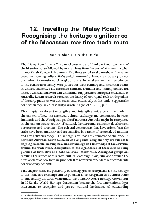 (PDF) Travelling the ‘Malay Road’: Recognising the heritage ...
