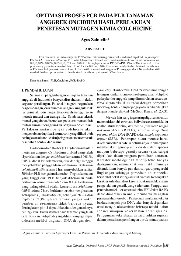 (PDF) Optimasi Proses PCR
