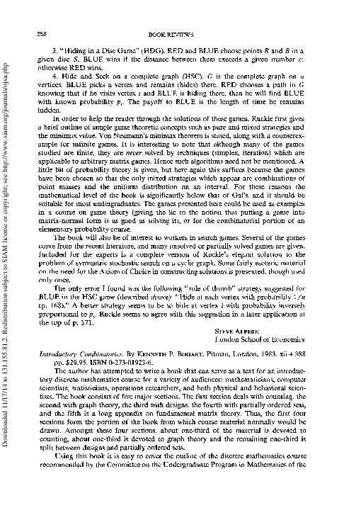 Pdf Introductory Combinatorics Kenneth P Bogart