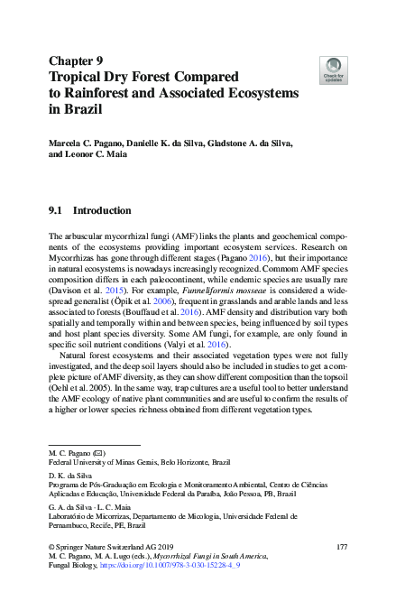 (PDF) Tropical Dry Forest Compared to Rainforest and Associated ...