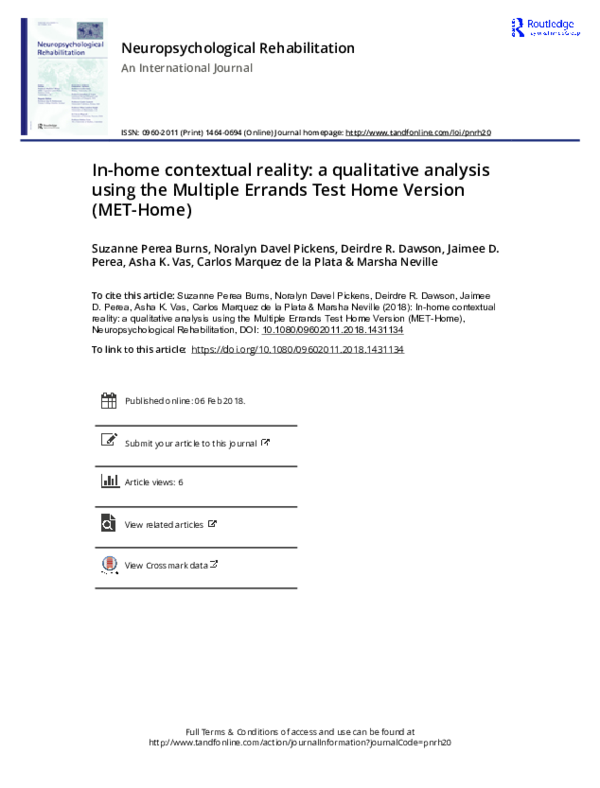 (PDF) In-home contextual reality: a qualitative analysis using the ...
