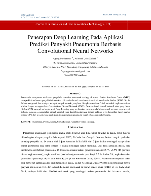 (PDF) Penerapan deep learning pada Aplikasi prediksi penyakit Pneumonia ...