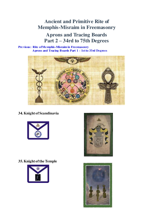 (PDF) Rite of Memphis Misraim in Freemasonry Aprons and Tracing Boards ...