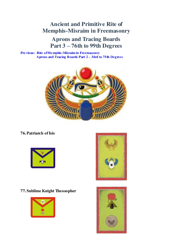 (PDF) Rite of Memphis Misraim in Freemasonry Aprons and Tracing Boards ...