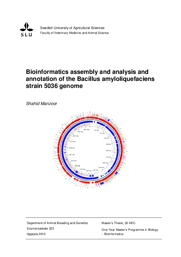 (PDF) Bioinformatics assembly and analysis and annotation of the ...